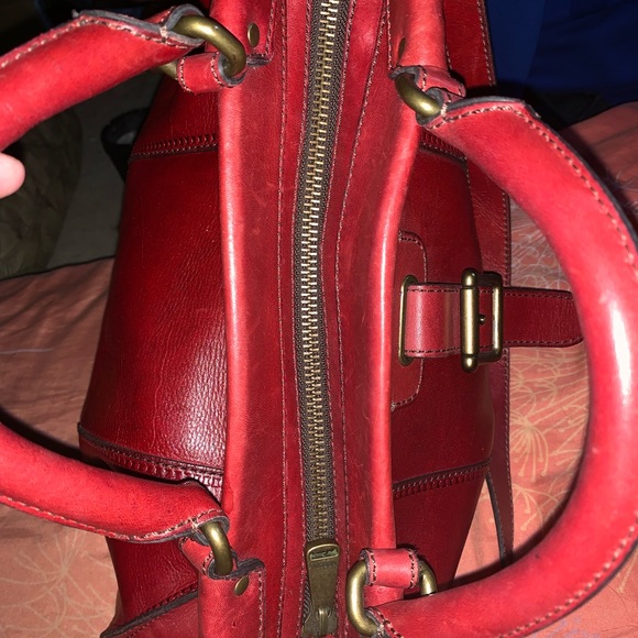 Fossil | Bags | Fossil Vintage Revival Vrv Elegant Red | Poshmark